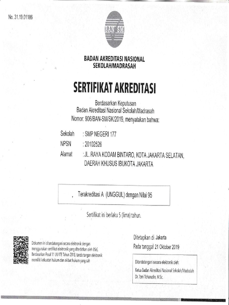 Akreditasi Sekolah | PDF