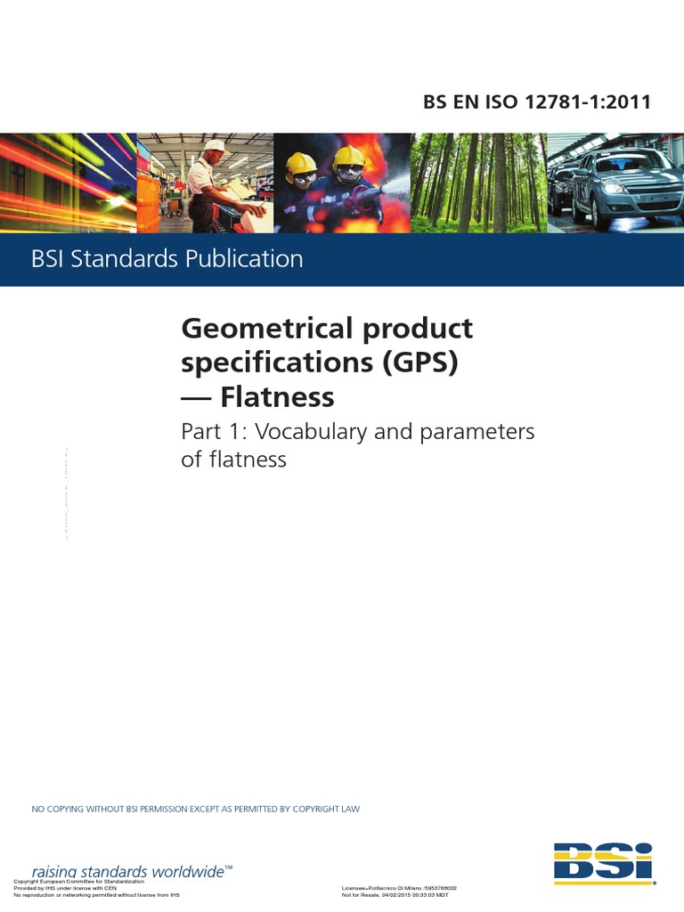 BS EN ISO 12781-1-2011 - Geometrical Product Specifications (GPS ...