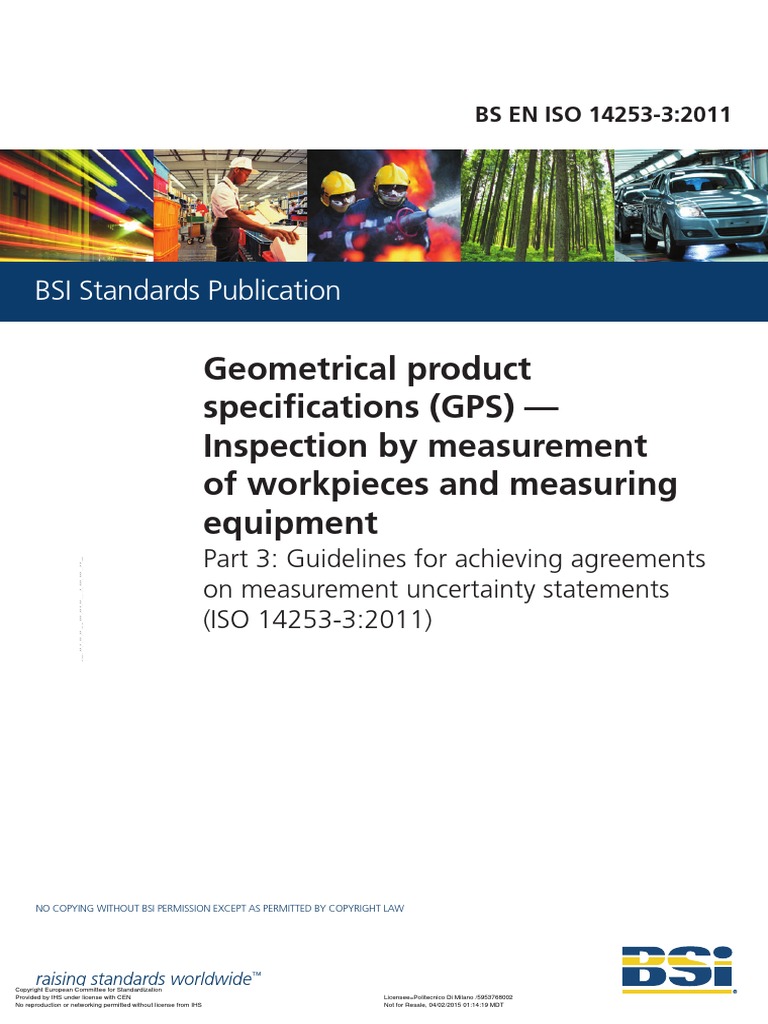 Geometrical Product Specifications (GPS) - Inspection by Measurement of ...