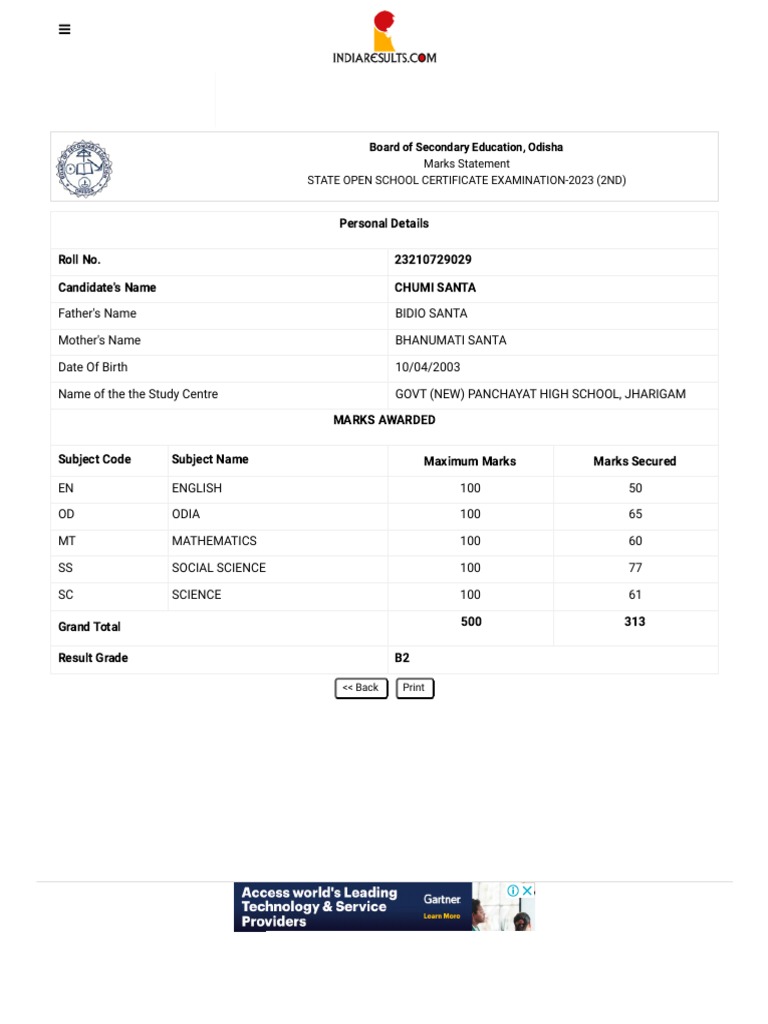 State Open School Certificate Examination-2023 (2nd) - Board of Secondary Education, Odisha ...