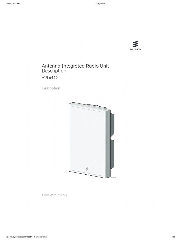 6449 AIR Description - Spec Sheet | PDF