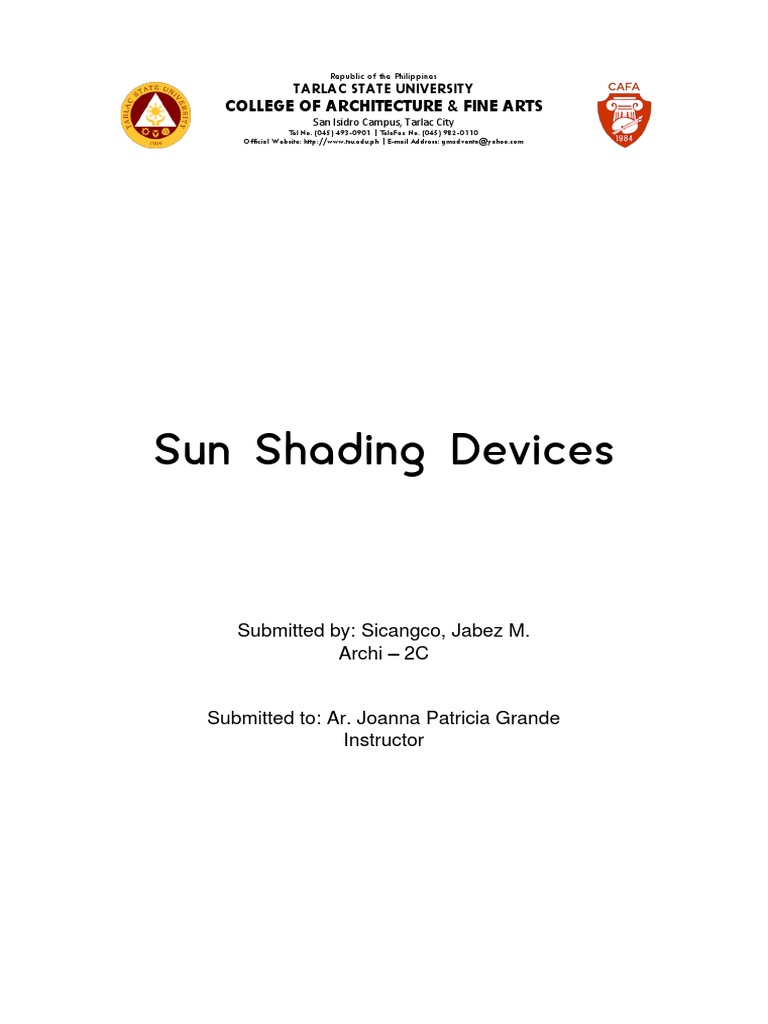Sun Shading Devices in Architecture | PDF | Efficient Energy Use ...