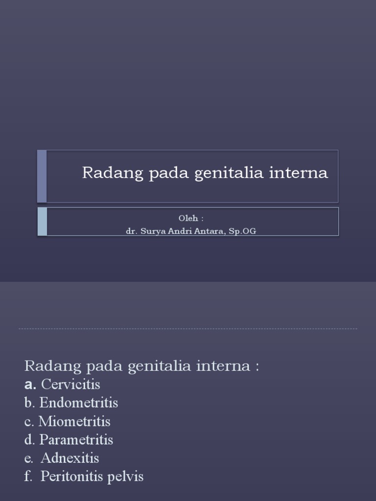 Radang Pada Genitalia Interna | PDF
