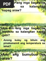 SCIENCE 3 Q4 TAGALOG - Mga Natural Na Bagay Na Makikita Sa Kalangitan | PDF