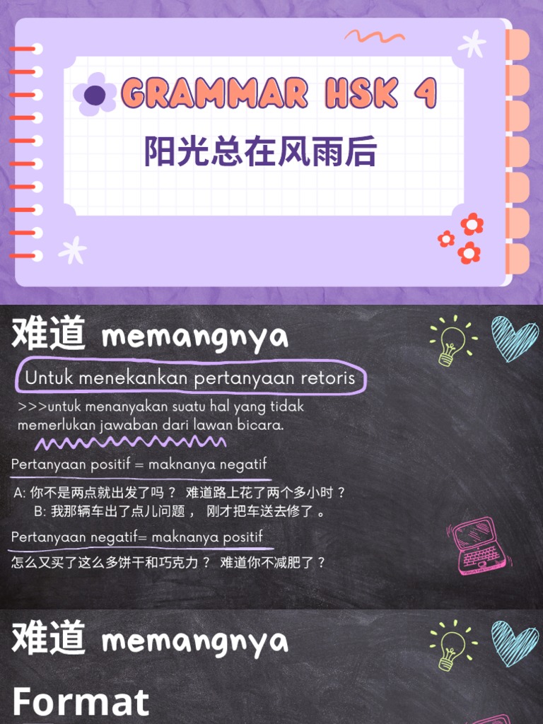 Grammar Hsk 4 Bab 9 Pdf