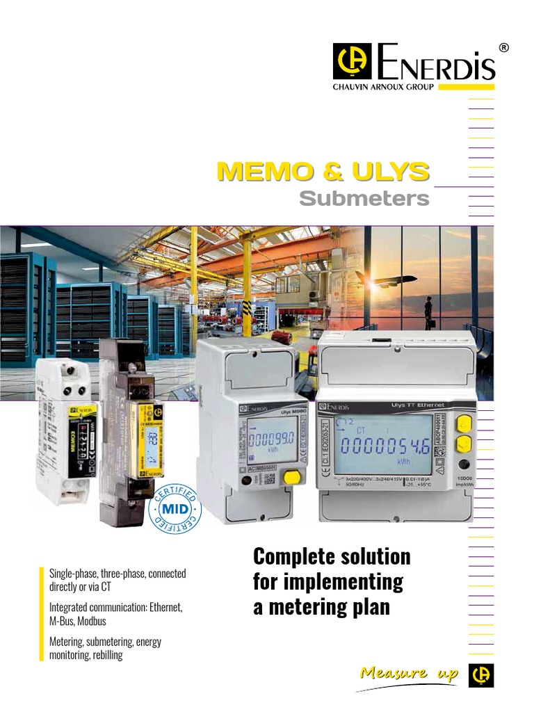 Enerdis - Complete Solution For Implementing A Metering Plan (EN) | PDF