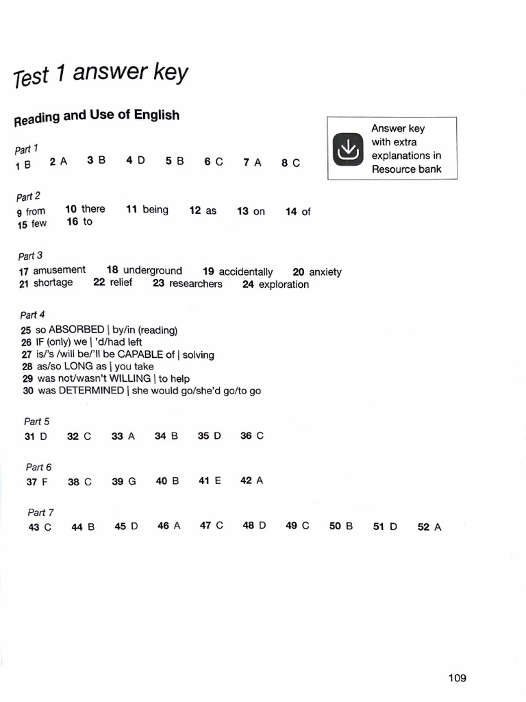 B2 FS 4 Test 1 Answer Key | PDF | Butterfly