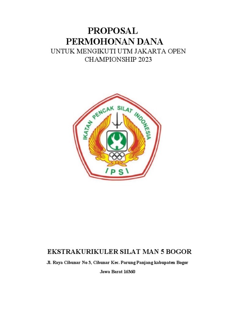 Proposal Utm Open Championship 2023 | PDF