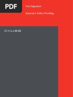 Chubb Policy Wording | PDF | Insurance | Skin