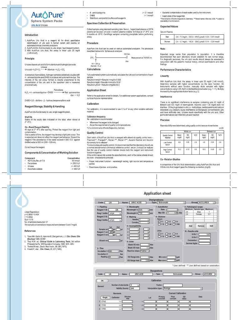 Autopure - Uric Acid | PDF