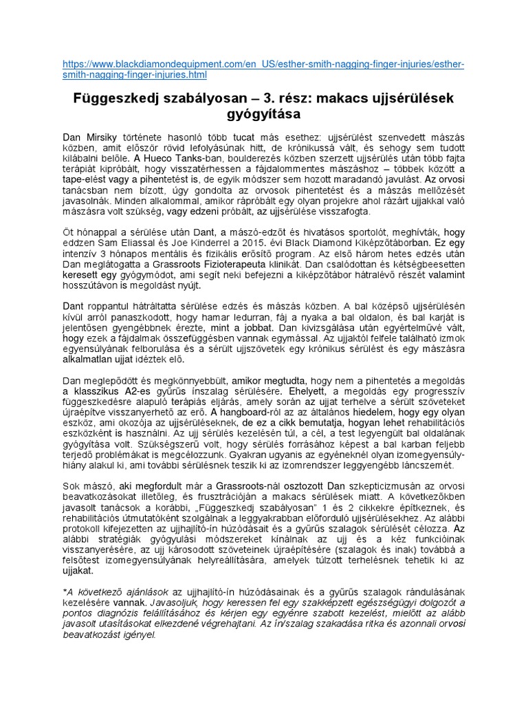 BD - Ujj Sérülések Gyógyítása | PDF