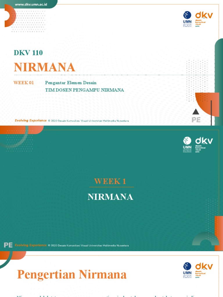 DKV 110 - Nirmana - W01 (PE) - Bahasa | PDF