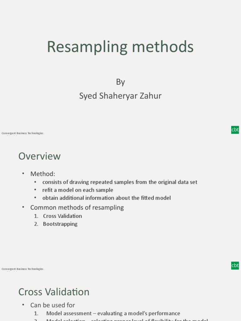 ISLR Chap 5 Shaheryar | PDF | Cross Validation (Statistics) | Resampling (Statistics)