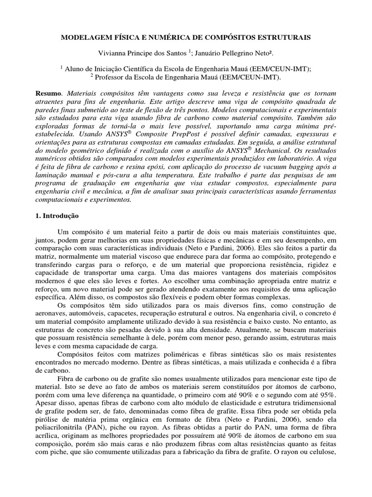 Modelagem Fisica Numerica Compositos Estruturais 261225 | PDF Modelagem Fisica Numerica Compositos Estruturais 261225 | PDF