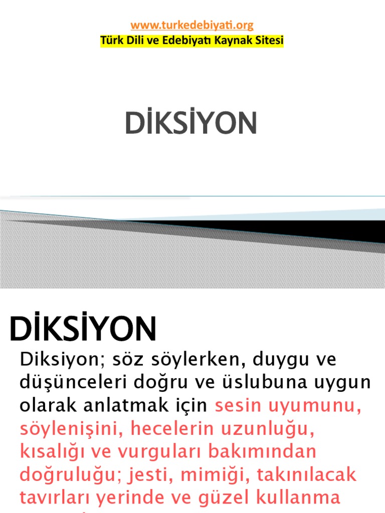 Diksiyon Slayt | PDF