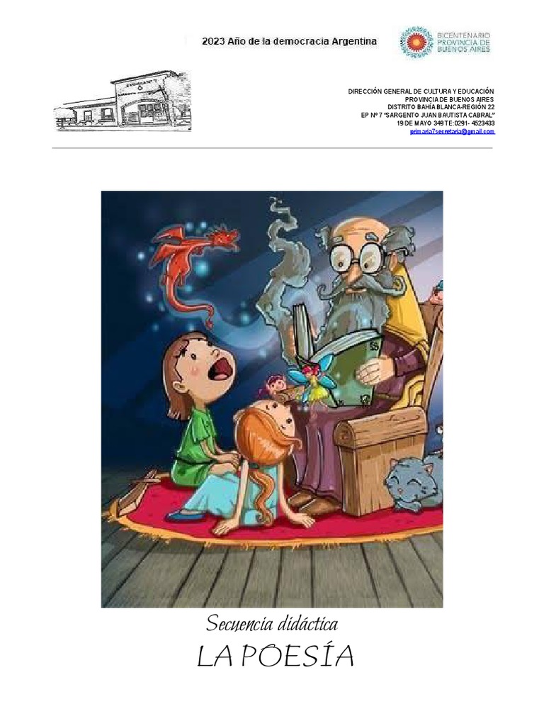 Secuencia Didáctica: Poesía en 3° Grado | PDF