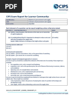 L4M6 CIPS Sample Exam Questions | PDF | Procurement | Supply Chain