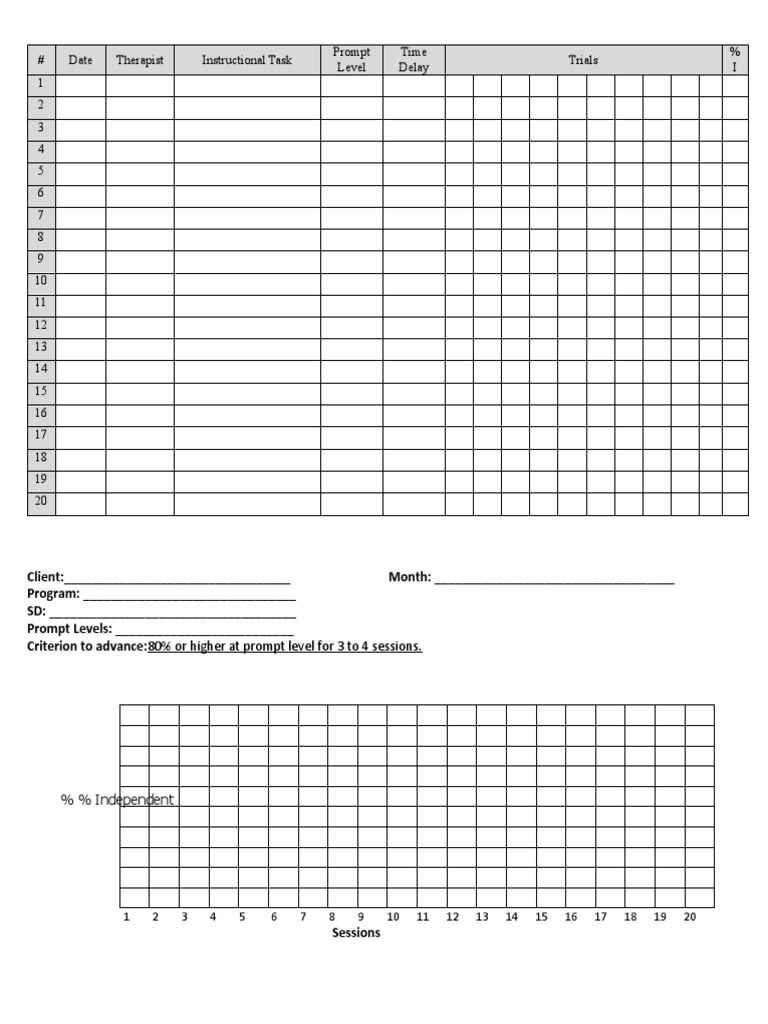 DTT Data Collection Sheets | PDF | Career & Growth | Business
