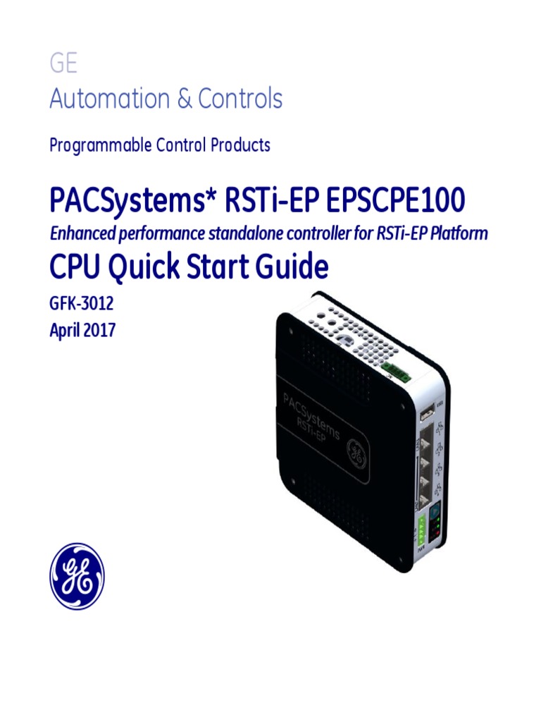EPSCPE100 Quick Start | PDF | Programmable Logic Controller | Ethernet