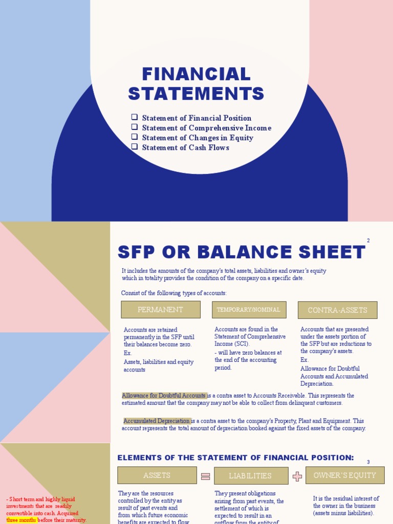 Financial Statements | PDF | Balance Sheet | Expense