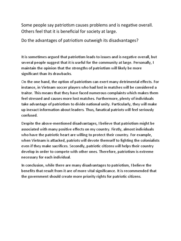 Task 2 - Patriotism | PDF | Politics | Games & Activities