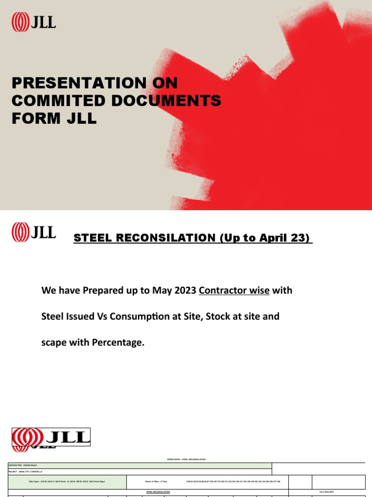 Presentation On Commited Documents Form JLL | PDF