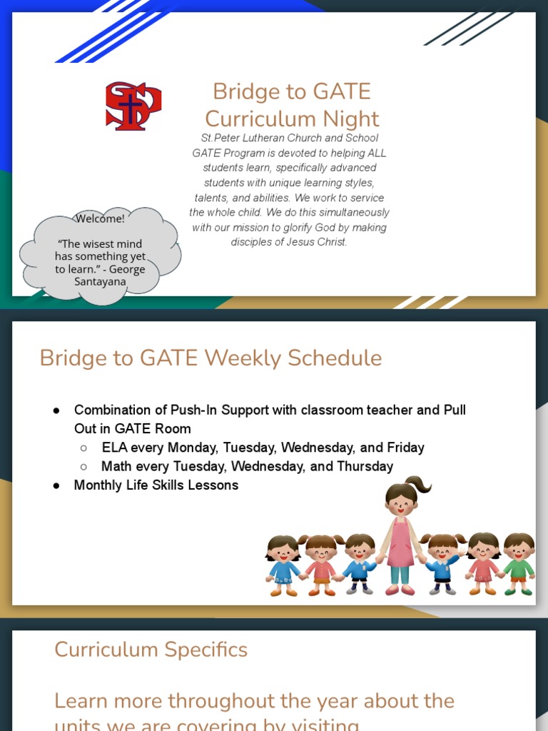 GATE Program Curriculum Overview | PDF