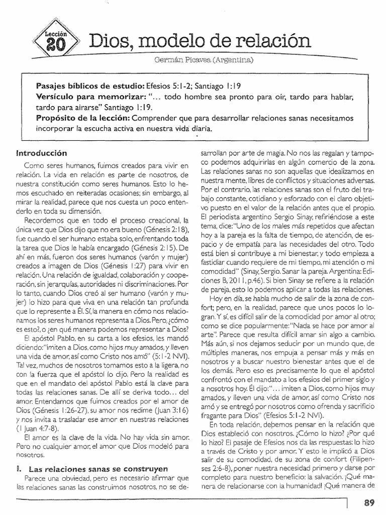 Leccion 20 Sendero 14 | PDF | Amor | Cristo (título)