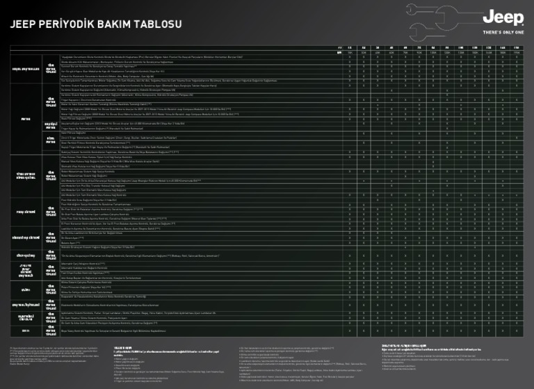 Periyodik Bakim-Jeep | PDF