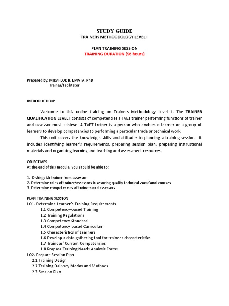 Study Guide TM I PTS | PDF | Learning | Educational Assessment