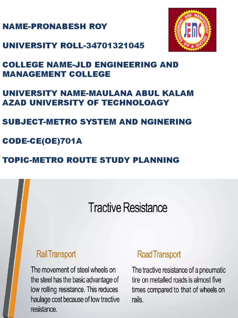 Metro Route Study Planning Overview | PDF | Computers | Technology ...