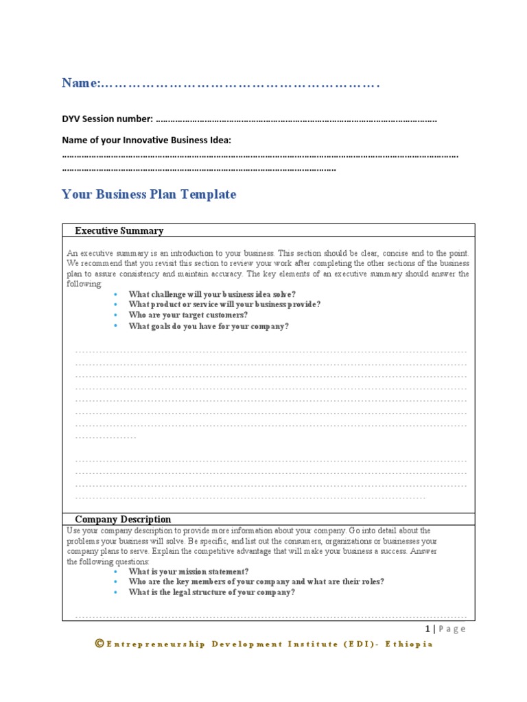 BP Template For Pitch R2 | PDF | Expense | Marketing