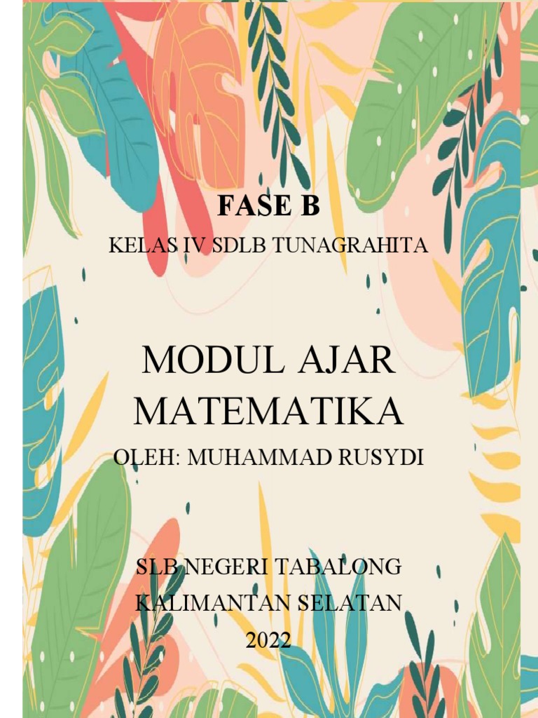 Modul Ajar Matematika: Fase B | PDF