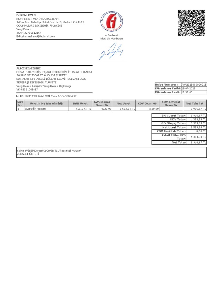 NOVA Kuruyemiş Makbuz | PDF