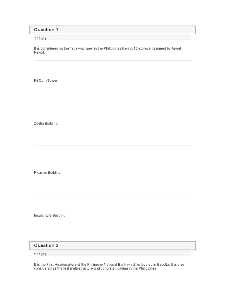 Ica Long Exam | PDF | Human Factors And Ergonomics | Anthropometry
