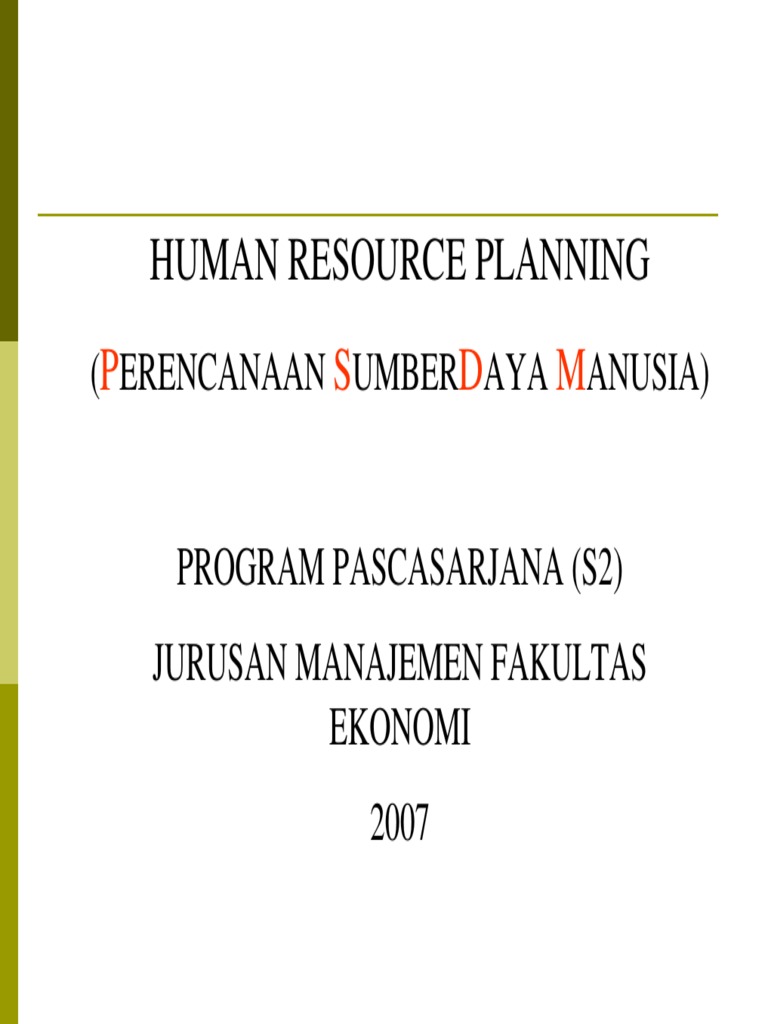 Human Resource Planning Guide | PDF | Performance Appraisal | Human Resources