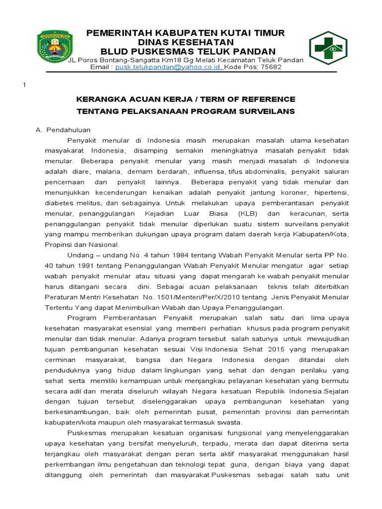 KAK SURVEILANS TP | PDF