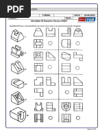 Desenho Técnico Exercícios - Capítulo 3 - Projeções Ortogonais | PDF ...