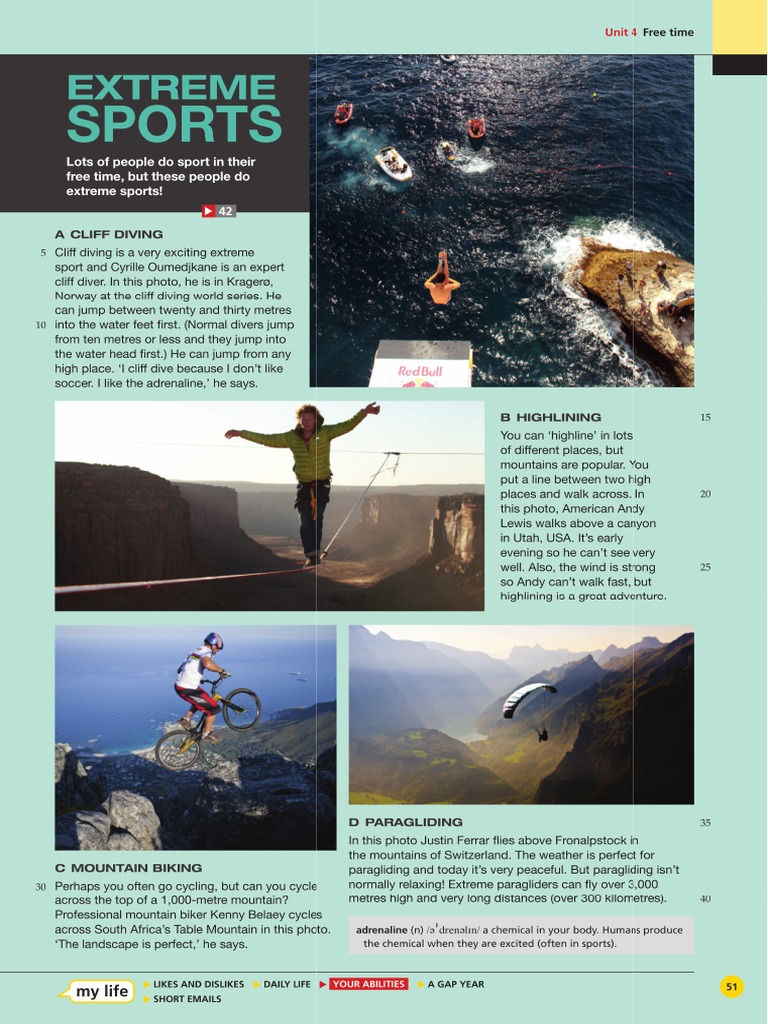 Extreme Sports Text | PDF