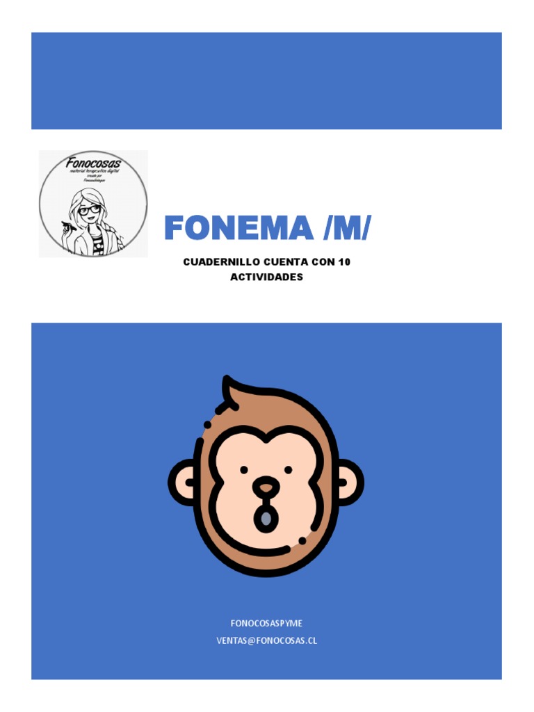 Cuadernillo Fonema M | PDF | Fonología | Fonética