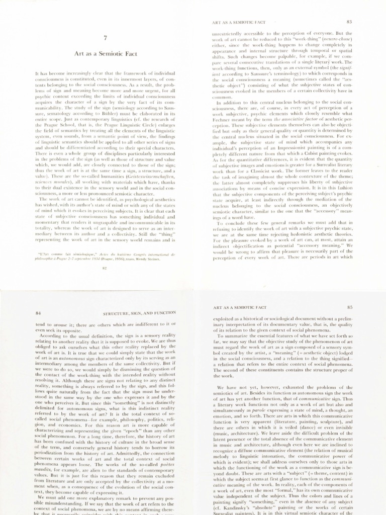 Structure, Sign and Function | PDF