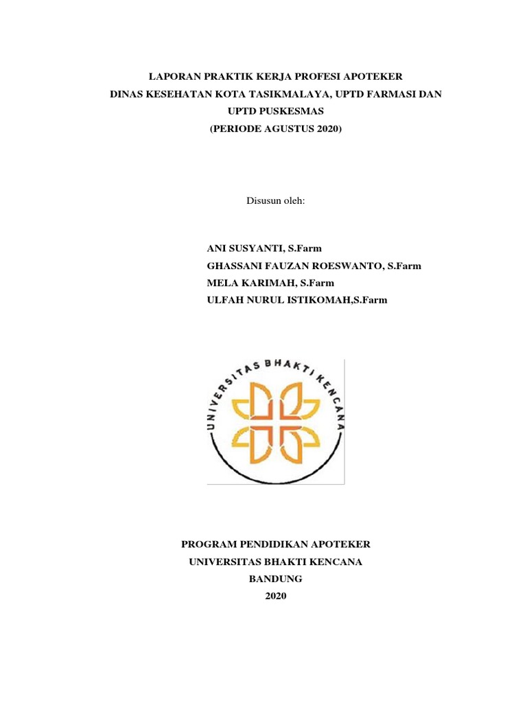 Laporan Pkpa Untuk Dinkes 1 | PDF