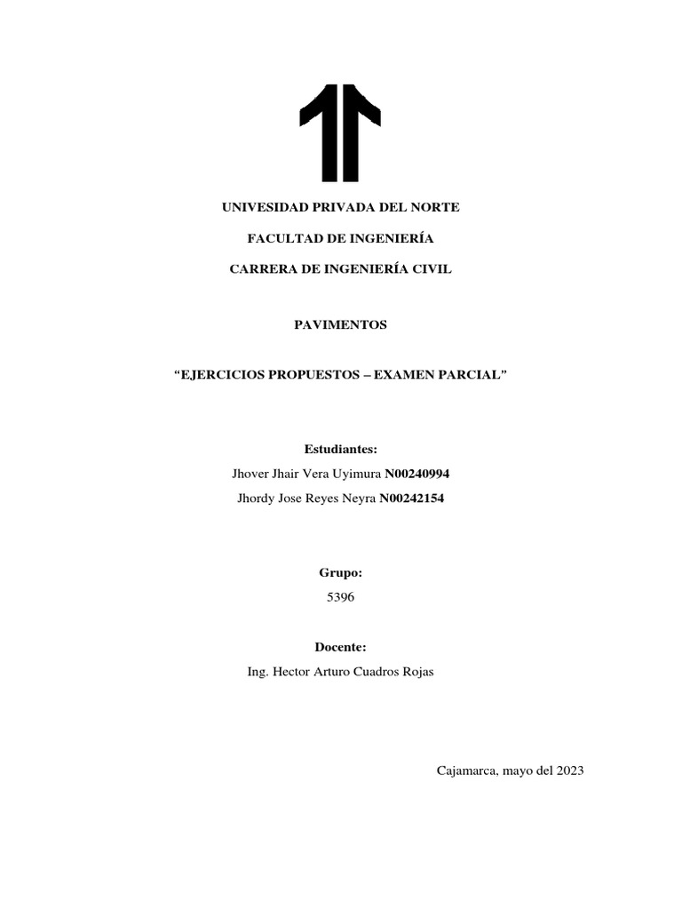 Ejercicios Pavimentos - Parcial | PDF | Suelo | Materiales naturales