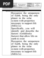 Earth Science Teaching Guide | PDF