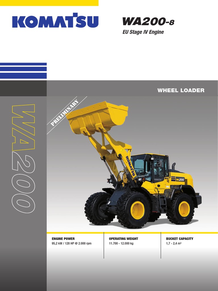 Wa200-8 Venss06300p 1708 | PDF | Engines | Horsepower