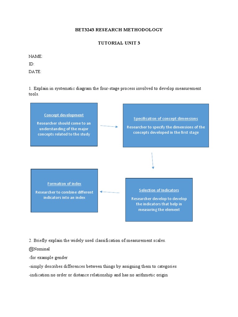 Tutorial 3 Research M | PDF | Measurement | Statistics