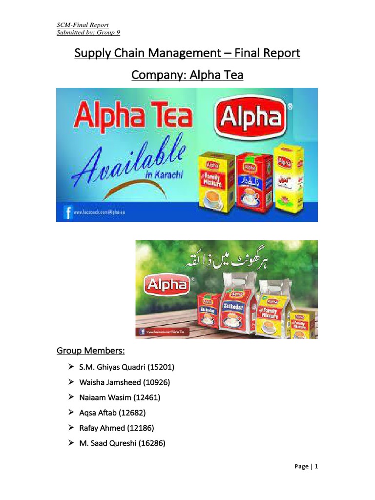 SCM - Final Report (GRP 9) | PDF | Supply Chain | Retail