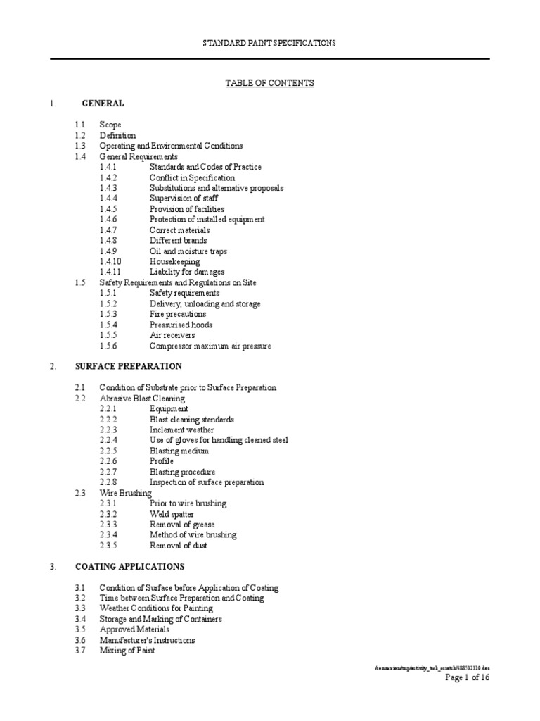 Pa Painting Specs | PDF | Paint | Abrasive