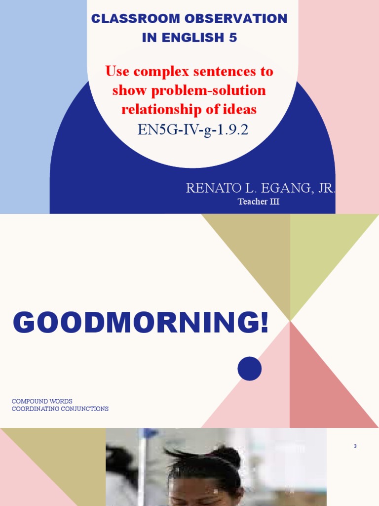 Classroom Observation in English 5 | PDF | Language Mechanics | Grammar