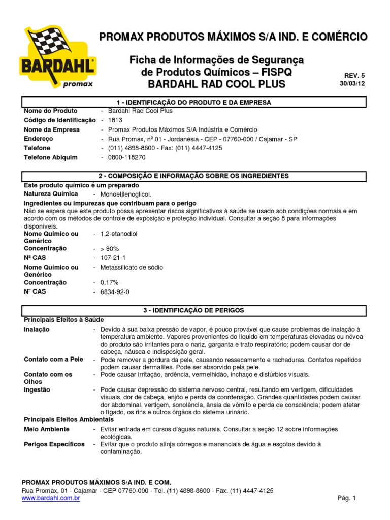 Pdfslide - Tips Rad Cool Plus Fispq | PDF | Dióxido de carbono | Etanol